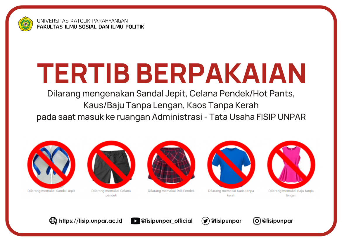 Panduan Berpenampilan bagi Mahasiswa/i di Lingkungan Kampus - Fakultas Ilmu Sosial dan Ilmu Politik