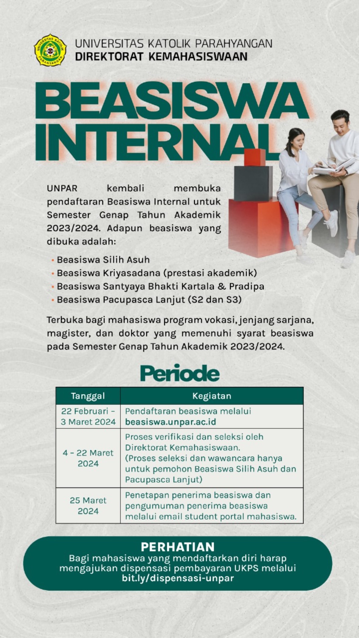 Informasi Beasiswa Internal Semester Genap Tahun Akademik 2023/2024 ...